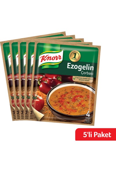 Knorr Hazır Çorba Ezogelin 5'li Paket