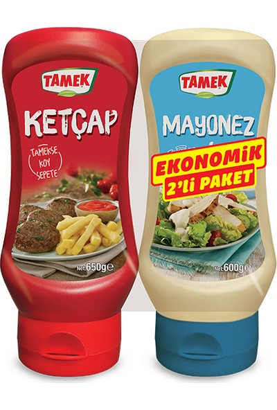 Tamek Ketçap-Mayonez 2'Li Set 1250 G Tamek Ketçap-Mayonez 2'Li Set 1250 G