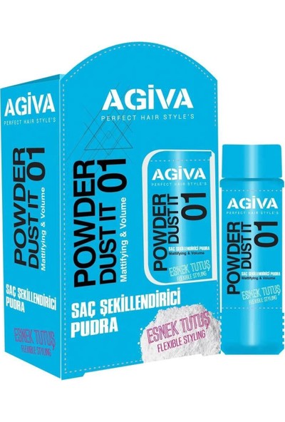 AGİVA SAÇ ŞEKİLLENDİRİCİ PUDRA - 01 ESNEK TUTUŞ AGİVA SAÇ ŞEKİLLENDİRİCİ PUDRA - 01 ESNEK TUTUŞ