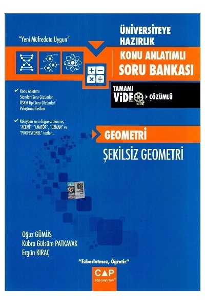 Çap Üniv. Haz Geometri Şekilsiz Geometri Konu Anlatımlı Soru Bankası2019 Çap Üniv. Haz Geometri Şekilsiz Geometri Konu Anlatımlı Soru Bankası2019