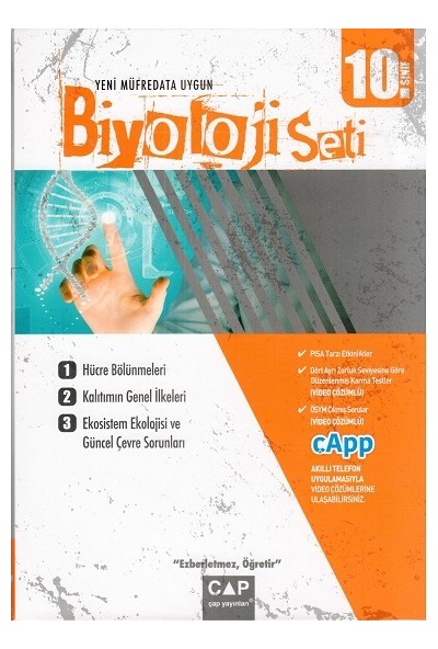 Çap Yayınları 10. Sınıf Anadolu Lisesi Biyoloji Seti Çap Yayınları 10. Sınıf Anadolu Lisesi Biyoloji Seti