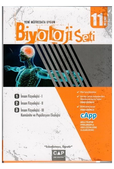 Çap Yayınları 11. Sınıf Anadolu Lisesi Biyoloji Seti Çap Yayınları 11. Sınıf Anadolu Lisesi Biyoloji Seti