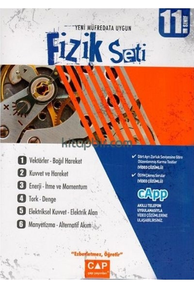 Çap Yayınları 11. Sınıf Anadolu Lisesi Fizik Seti