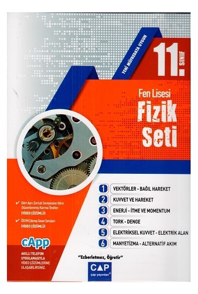 Çap Yayınları 11. Sınıf Fen Lisesi Fizik Seti