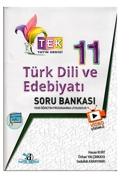 Yayın Denizi 11. Sınıf TEK Serisi Video Çözümlü Türk Dili ve Edebiyatı Soru Bankası Yayın Denizi 11. Sınıf TEK Serisi Video Çözümlü Türk Dili ve Edebiyatı Soru Bankası