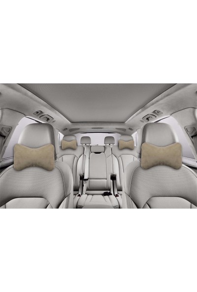 Olunca Boyun Yastığı Silikon Bej