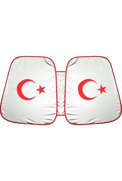 Olunca Ay Yıldız Oto Ön Cam Güneşliği
