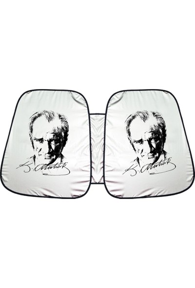 Olunca Atatürk Portre Oto Ön Cam Güneşliği