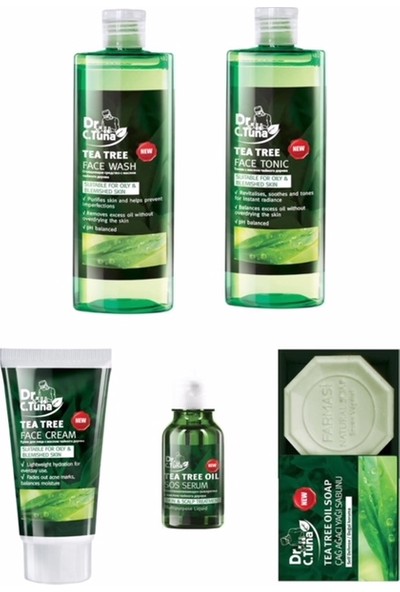 Farmasi Çay Ağacı - Jel + Tonik + Yüz Kremi + Sabun + Serum