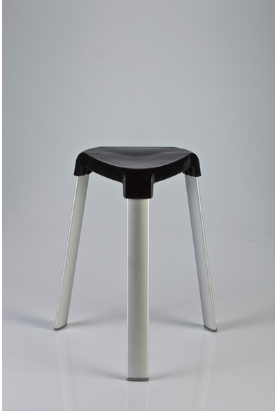 Primanova Alüminyum Banyo Taburesi Siyah M-Kv17-06