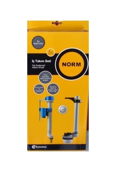 Norm Klozet İç Takım Basmalı Rezervuar Norm Klozet İç Takım Basmalı Rezervuar