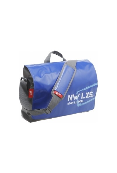 New Looxs Omuz Çantası Postino Office 16L 39X31.5X13Cm Mavi/Gri Su Geçirmez