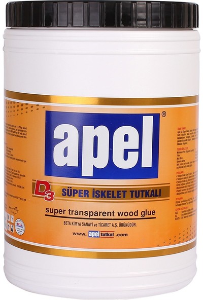 Apel Süper D3 İskelet Tutkali 4 Kg Apel.45 Apel Süper D3 İskelet Tutkali 4 Kg Apel.45