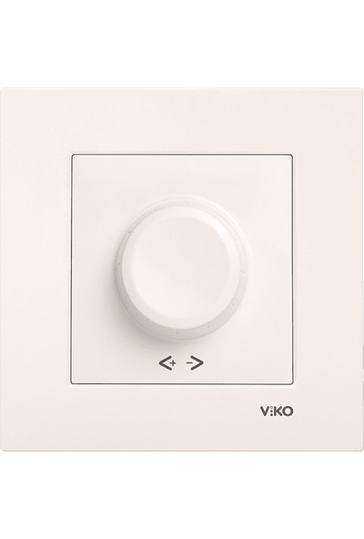 Viko Karre Krem Rotatif Dimmer Rl (600W) Çerçeveli Viko Karre Krem Rotatif Dimmer Rl (600W) Çerçeveli