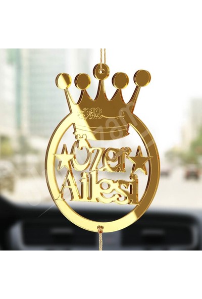 Olur O Zaman Kişiye Özel Soyisim Pleksi Araba Dikiz Aynası Süsü