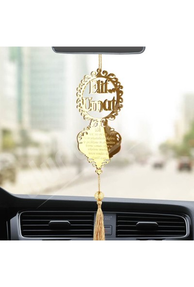 Olur O Zaman Kişiye Özel Nazar Duası Pleksi Araba Dikiz Aynası Süsü