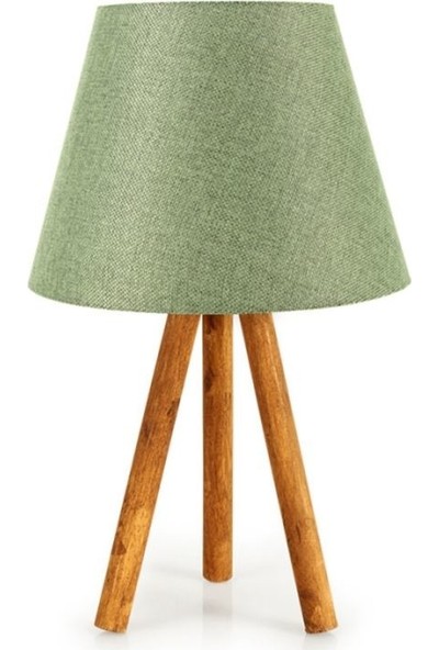 Festinhouse Tasarım Luce Üç Ayaklı Ahşap Abajur Yeşil AYD-966 Festinhouse Tasarım Luce Üç Ayaklı Ahşap Abajur Yeşil AYD-966