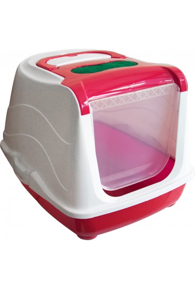 Mio Kapaklı Kum Kabı Kapalı Kedi Tuvaleti Pembe Mio Kapaklı Kum Kabı Kapalı Kedi Tuvaleti Pembe