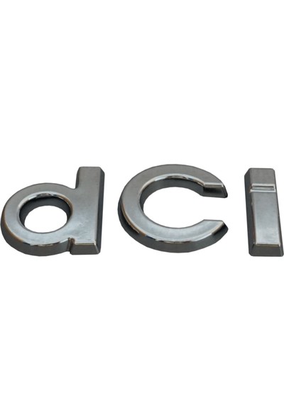 ESC ESP583 Renault Megane MK3 Clio MK4 Duster İçin Krom 'dci' Monogram Amblem Yazısı ESC ESP583 Renault Megane MK3 Clio MK4 Duster İçin Krom 'dci' Monogram Amblem Yazısı