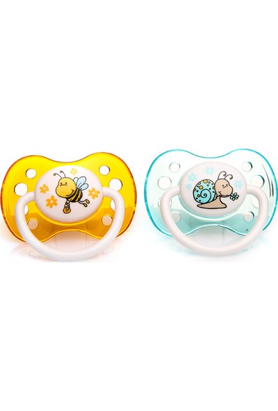 Baby&Plus Silikon Yalancı Emzik 0 - 6 Ay 2'li Baby&Plus Silikon Yalancı Emzik 0 - 6 Ay 2'li