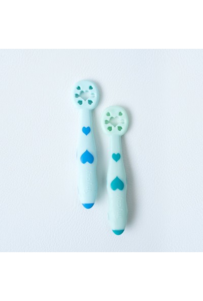 Mycey Yumuşak Uçlu Püre Kaşığı 2'li Mavi