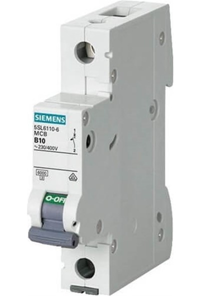 Siemens 5Sl6110-6 - 1X10A B Tipi 6Ka Otomatik Sigorta - 70Mm Siemens 5Sl6110-6 - 1X10A B Tipi 6Ka Otomatik Sigorta - 70Mm
