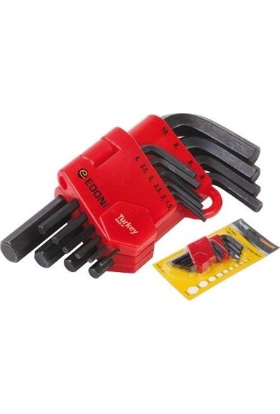 Edoni Allen Alyan Anahtar Kısa Boy 10 Lu Takım Edoni Allen Alyan Anahtar Kısa Boy 10 Lu Takım