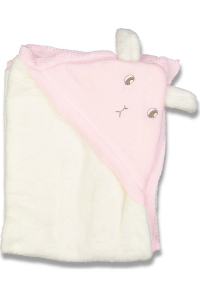 Yesda Welsoftlu Triko Tavşan Desenli Battaniye