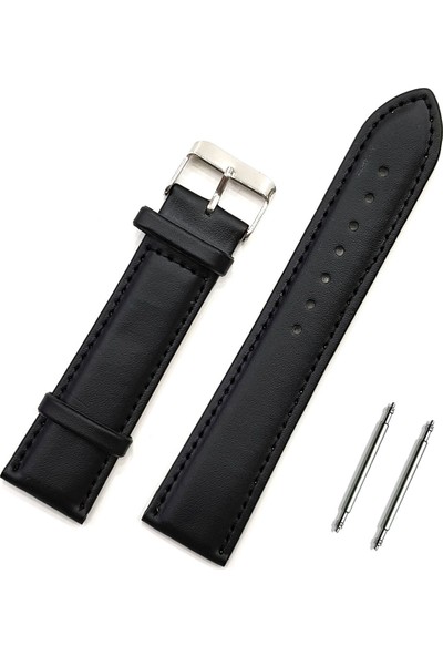 Saatse Siyah Saat Kordonu Kayış 22mm Saatse Siyah Saat Kordonu Kayış 22mm