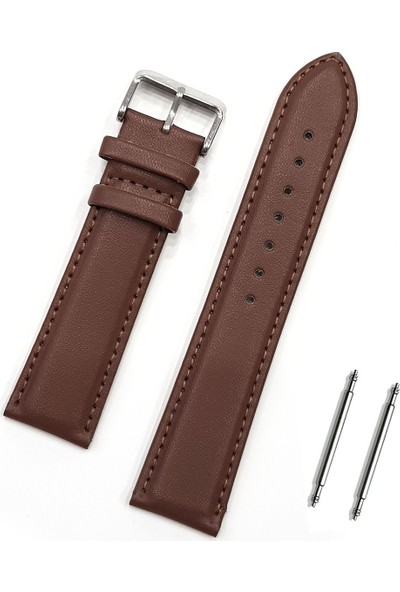 Saatse Kahverengi Deri Kol Saati Kordonu Deri Kayış 20mm Saatse Kahverengi Deri Kol Saati Kordonu Deri Kayış 20mm