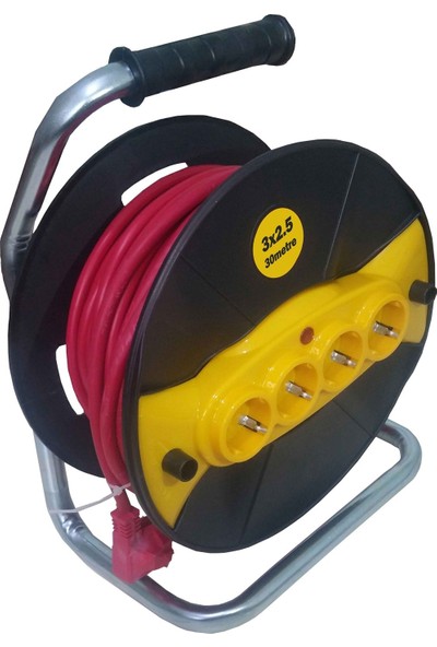 Ctn 3X2.5Mm 30Metre Seyyar Makaralı Kablo
