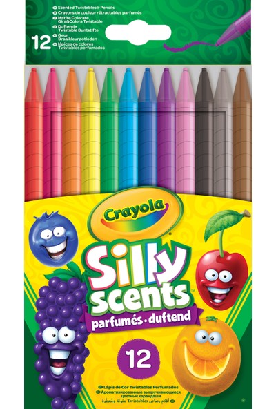Crayola Silly Scents Çevrilebilen Kuru Boya Kalemi 12'li