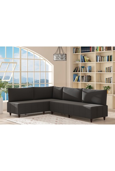 Evdemo Eda L Köşe Koltuk Takımı Siyah