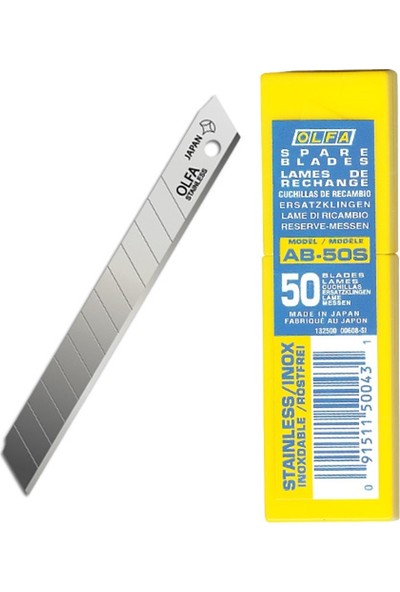 Autofolyo Olfa Ab-50 S Yedek Bıçak (Camı Çizmez) 50 Adet Bıçak Autofolyo Olfa Ab-50 S Yedek Bıçak (Camı Çizmez) 50 Adet Bıçak