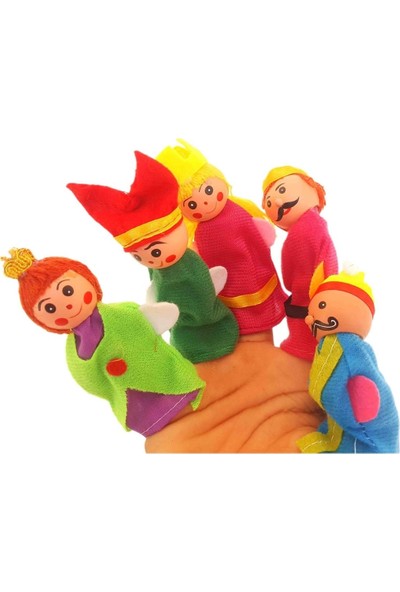 Playwood Ahşap Parmak Ailesi 6'lı Parmak Kukla Family Finger Playwood Ahşap Parmak Ailesi 6'lı Parmak Kukla Family Finger