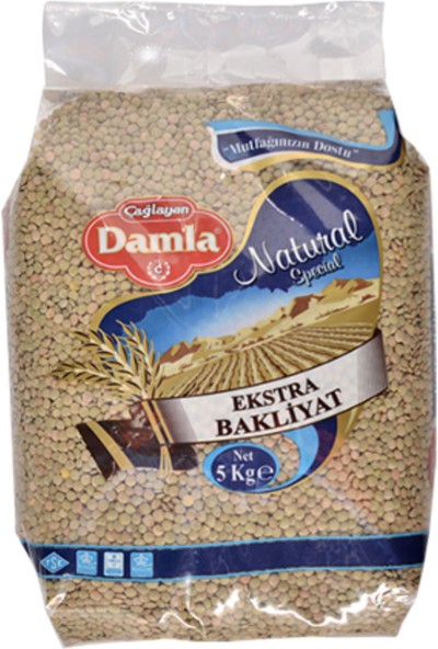 Damla Yeşil Mercimek 5 kg Damla Yeşil Mercimek 5 kg