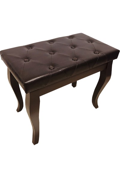 İrem Piyano Taburesi Ahşap Kahverengi