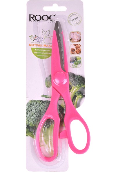 Rooc 9110 Çok Amaçlı Mutfak Makası (Pembe) Rooc 9110 Çok Amaçlı Mutfak Makası (Pembe)