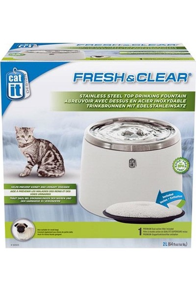 Catit Kedi Suluğu Çelik Hazneli 2 lt