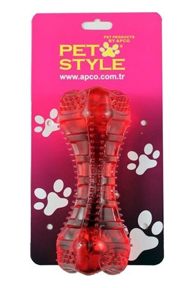 Pet Style Dolgulu Kemik Kırmızı