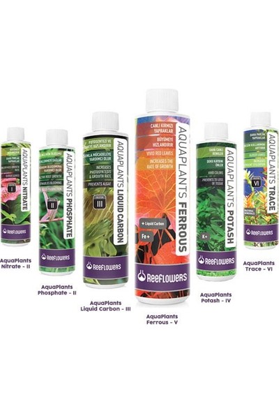 Reeflowers Bitki Gübre Seti 6x500ml Reeflowers Bitki Gübre Seti 6x500ml