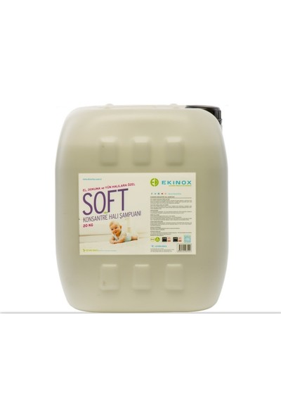 Ekinox Soft Konsantre Halı Şampuanı 20 kg