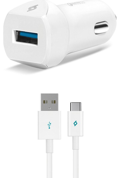 Ttec SpeedCharger QC 3.0 Araç Şarj Aleti + Type-C Kablo 2CKQC01C Ttec SpeedCharger QC 3.0 Araç Şarj Aleti + Type-C Kablo 2CKQC01C