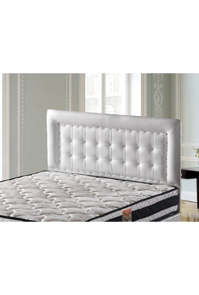 Belletto Tek Kişilik Star Lüx Deri Başlık Beyaz 90 cm