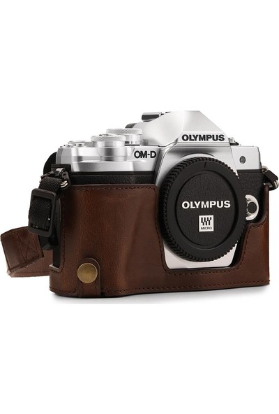 Megagear MG1351 Olympus Om-D E-M10 Mark Iıı Deri Kamera Çantası