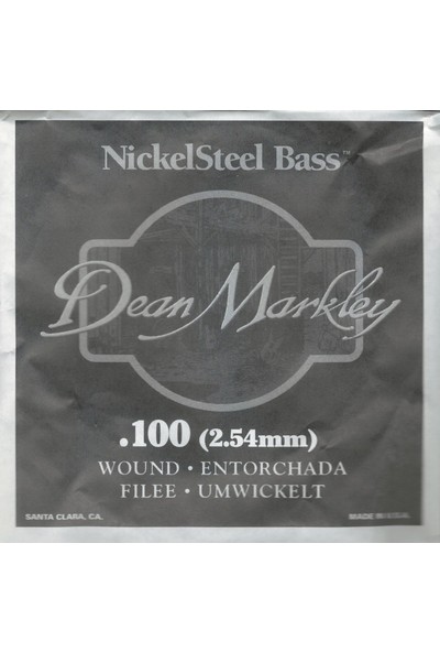 Dean Markley Nickel Steel Bass .100 Bas Gitar Tek Tel