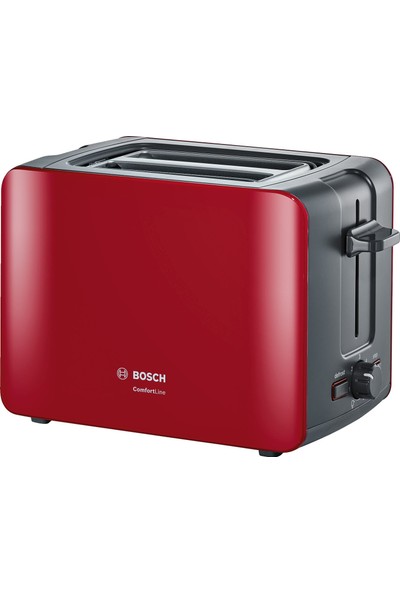 Bosch TAT6A114 Kompakt Ekmek Kızartma Makinesi Kırmızı / Antrasit