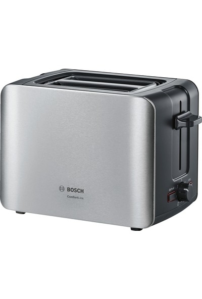 Bosch TAT6A913 Kompakt Ekmek Kızartma Makinesi Paslanmaz Çelik / Siyah