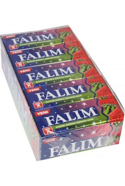 Falım Şekersiz Sakız Karpuz Aromalı 5 li 7gr x 20 Li Falım Şekersiz Sakız Karpuz Aromalı 5 li 7gr x 20 Li