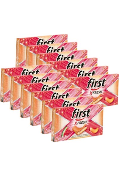 First Sensations X-Fresh Şeftali Karpuz Aromalı Sakız 27 gr x 12 Li First Sensations X-Fresh Şeftali Karpuz Aromalı Sakız 27 gr x 12 Li